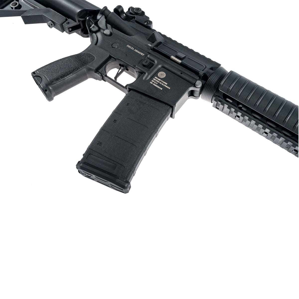Delta Armory Grand Power M4 CQB-R Charlie Airsoft Tüfek Siyah - Kamp Seti