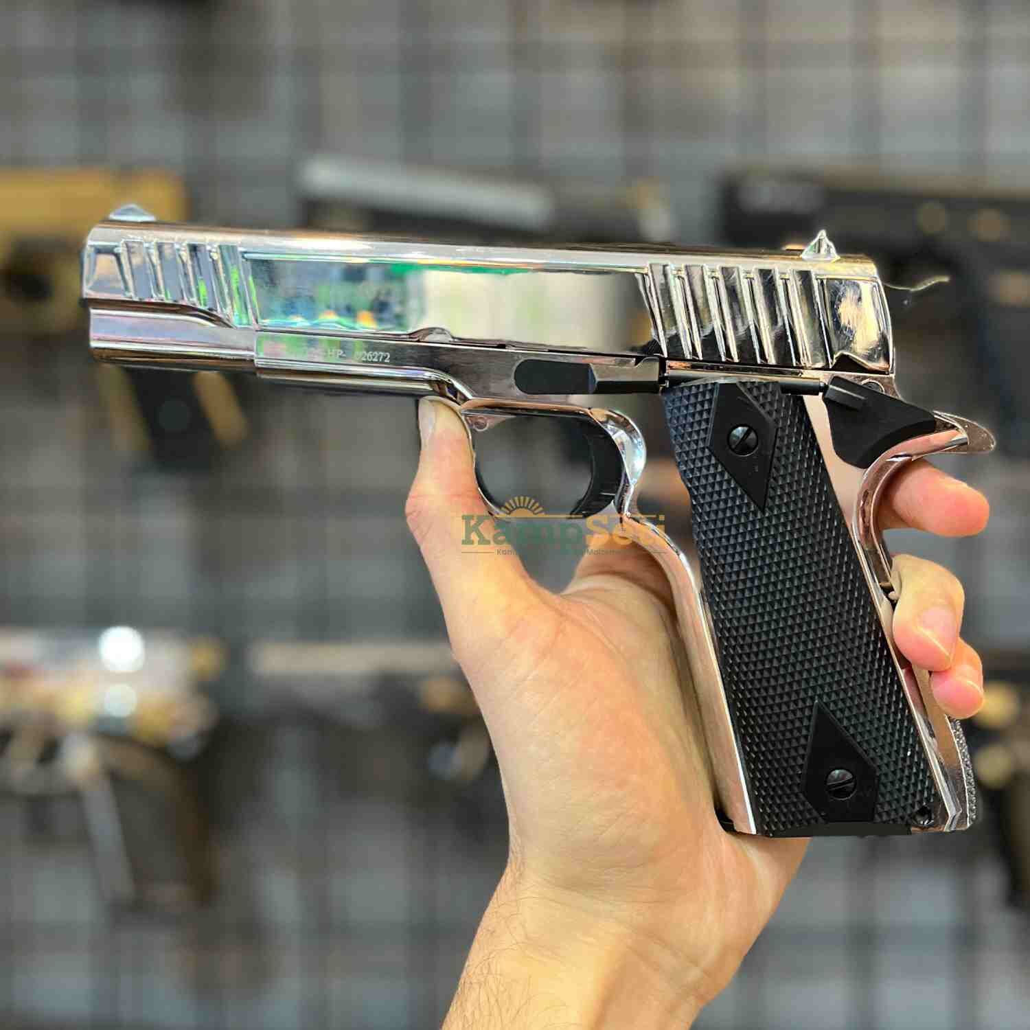 Ekol Es 1911 Colt Blowback Havalı Tabanca -Parlak Beyaz - Kamp Seti