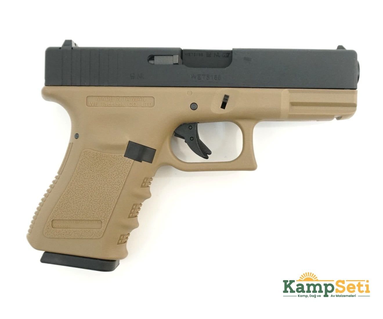 WE Glock 19 Gen3 Tan G19 Airsoft Tabanca - Kamp Seti
