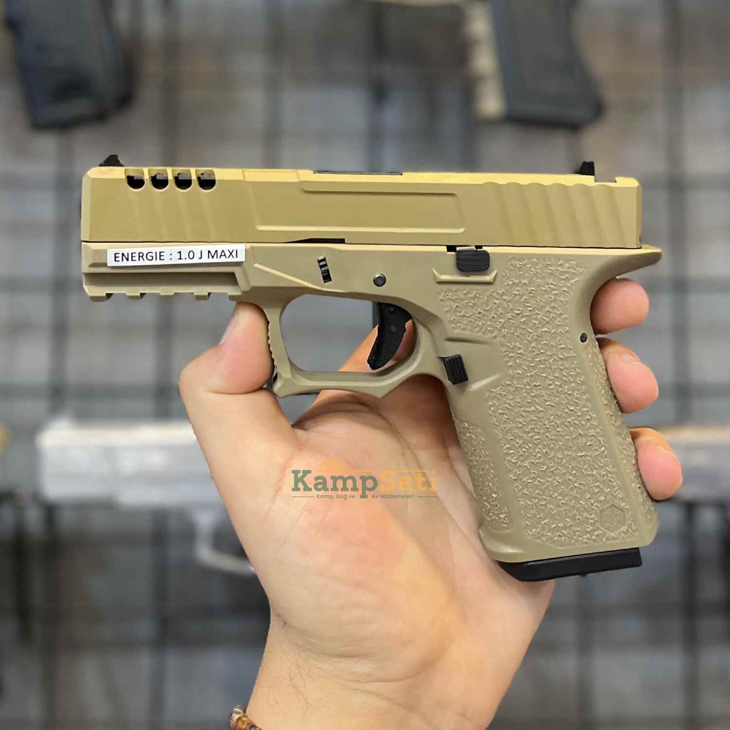 Cybergun Awcustom Vx9 1 Tan 6mm Blowback Airsoft Tabanca - Kamp Seti