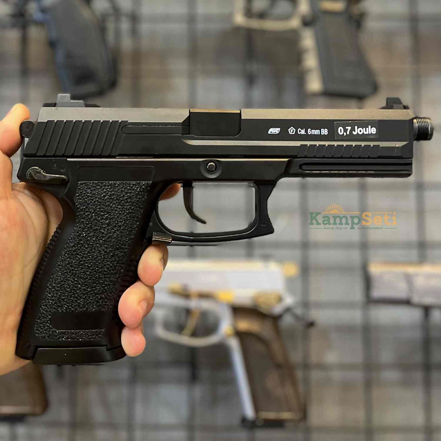 ASG Tokyo Marui Socom MK23 Susturuculu Airsoft Tabanca - Kamp Seti
