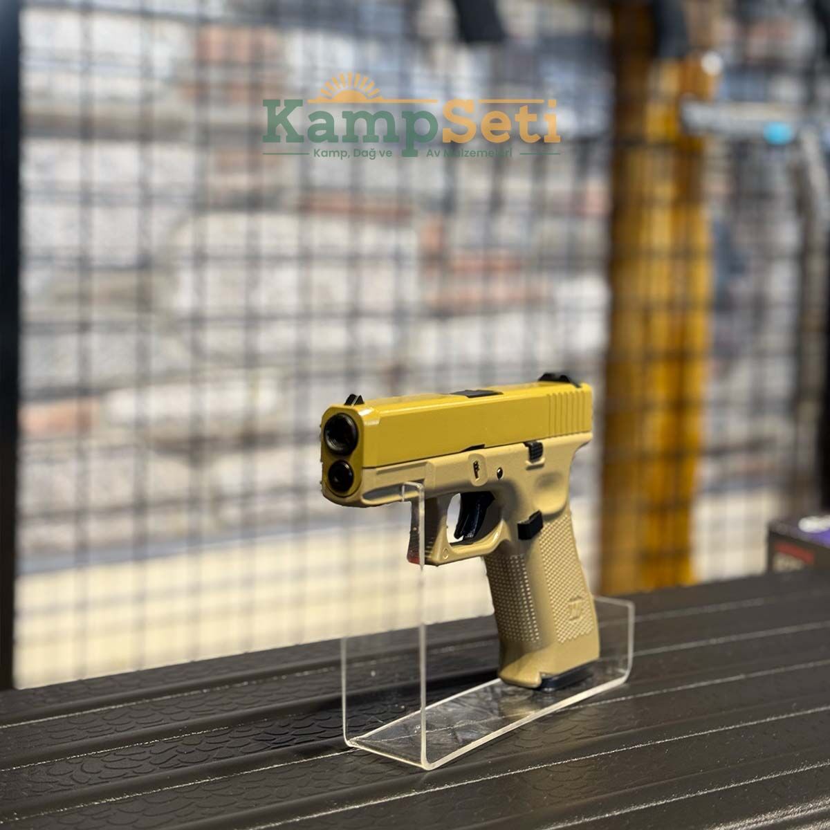 WE Glock 19X Gen5 XL GreenGas-Blowback Airsoft Tabanca TAN - Kamp Seti